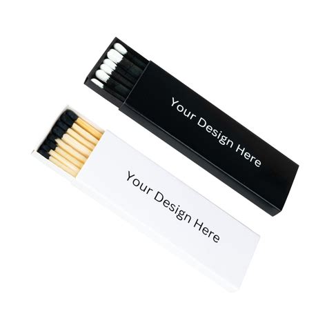 Custom Matchboxes Set Of 10 Personalized 4 Inch Long Colorful Matchsticks Matchboxes Custom