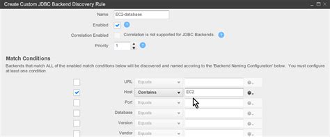 Example Jdbc Backend Configuration