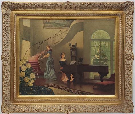 Lot R Brownell Mcgrew Morning Melody Print On Board