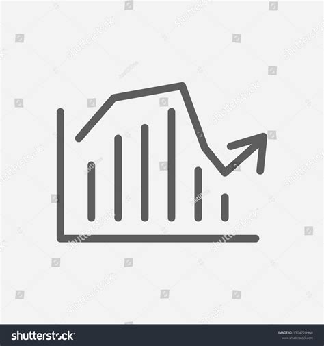 Graph Icon Line Symbol Isolated Vector Stock Vector Royalty Free Shutterstock
