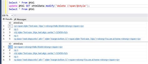 How To Remove All Attributes From Xhtml Tags In Sql Server Sqlzealots