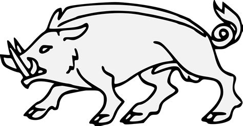 Boar Passant Clipart Full Size Clipart 5634845 Pinclipart