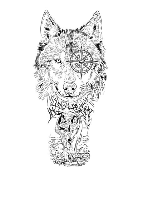 Pin en Salvamentos rápidos Diseño del tatuaje de lobo Tatuaje animal