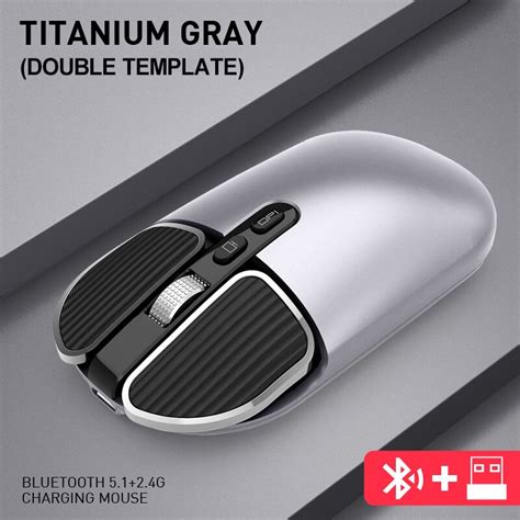 Dual Mode 2 4g Usb Bluetooth Wireless Mouse Ergono Grandado