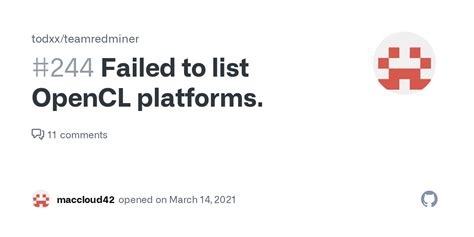 Failed To List Opencl Platforms · Issue 244 · Todxxteamredminer · Github