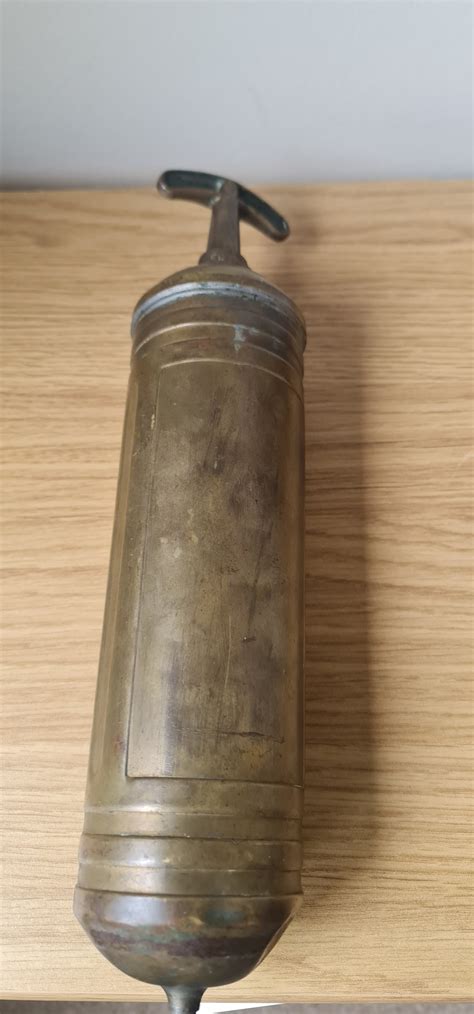 Antique Brass Fire Extinguisher Etsy