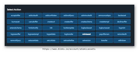 AtomicAssets Smart Contract For WAX Blockchain DK Render