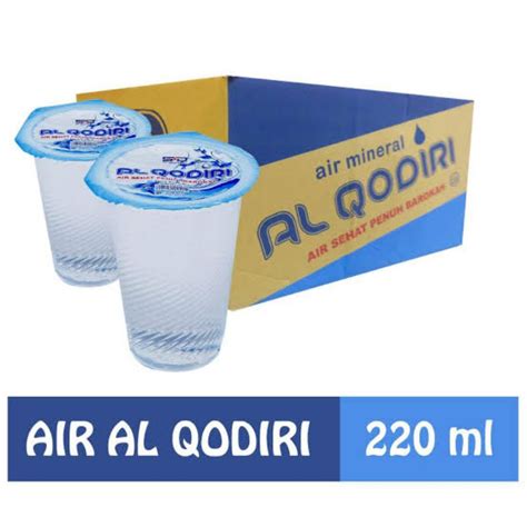 Jual Air Mineral Al Qodiri Gelas 220 Ml 1 Dus Isi 48 Pcs Shopee Indonesia