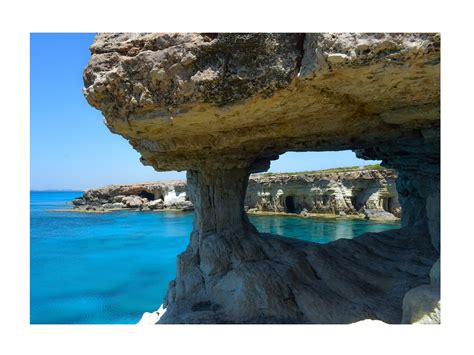 Cavo Greko Cyprus Art Picture Print 8x6 In White Mat High Etsy