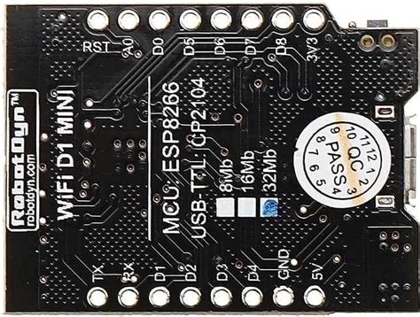 Robotdyn® Wifi D1 Mini Esp8266 Ontwikkelingsbord 32mb Flash Usb Cp2104