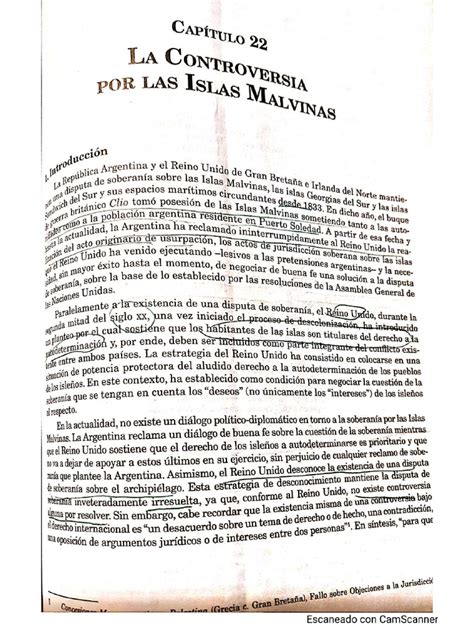 Libre Determinación De Los Pueblos Y La Cuestión De Malvinas Pdf