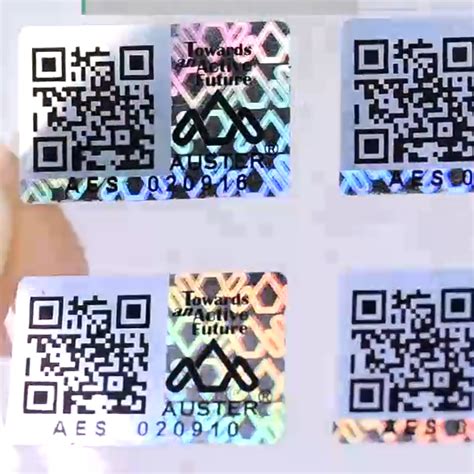 뜨거운 판매 일련 번호 Qr 코드 홀로그램 스티커 라벨 빠른 배달 Buy 홀로그램 Serial Number 스티커실크