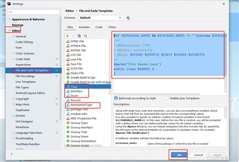 Idea中设置类和方法的注释idea 类名注解添加 Csdn博客