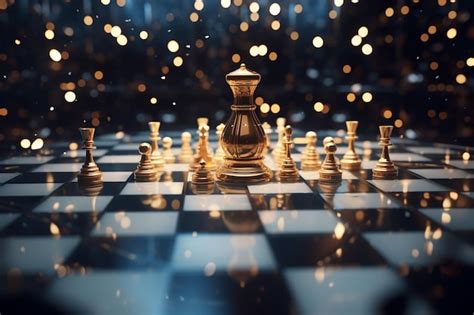 Premium Photo Quantum Chessboard With Pieces Arranged In A Lovei 00087 01