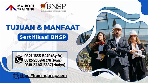 Manfaat Sertifikat Bnsp Dan Tujuan Mengikuti Sertifikasi Bnsp