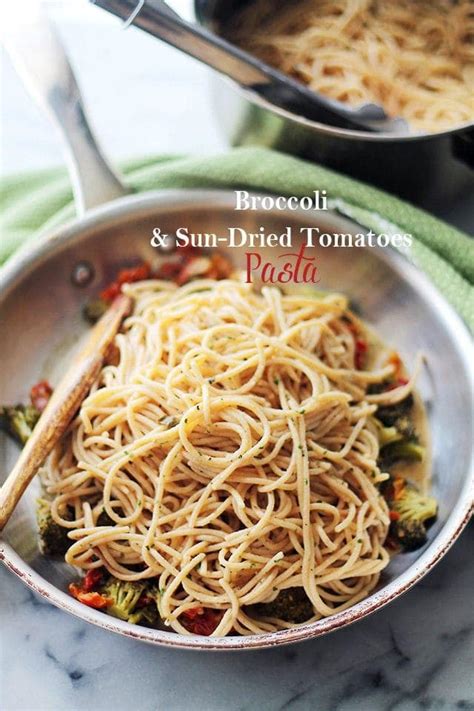 Broccoli And Sun Dried Tomatoes Pasta Recipe Diethood