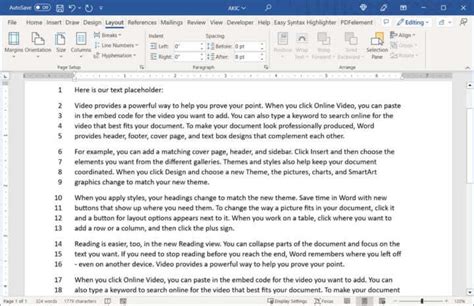 How To Add Line Numbers In Microsoft Word