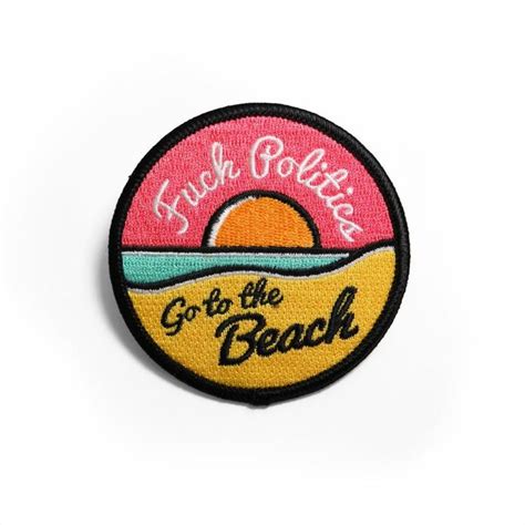 Go To The Beach Patch Sticker Patches Embroidered Patches Cool Patches