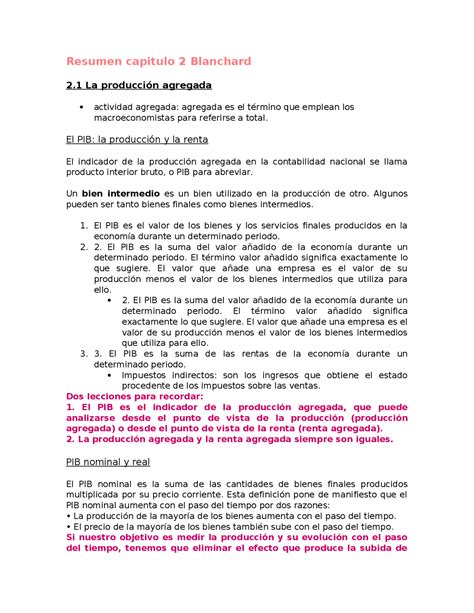 Resumen Blanchard Macroeconomia Docsity