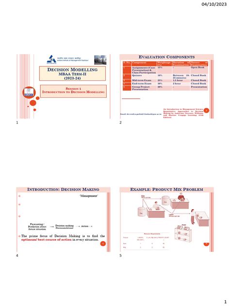 00 Lecture 1 Dm Pdf Mathematical Optimization Mathematical Model