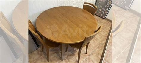 Кухонный стол и 3 стула из массива (Италия) купить в Казани | Товары ...