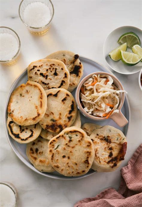 Pupusas Recipe W Curtido And Salsa Roja Authentic Salvadorian Recipe