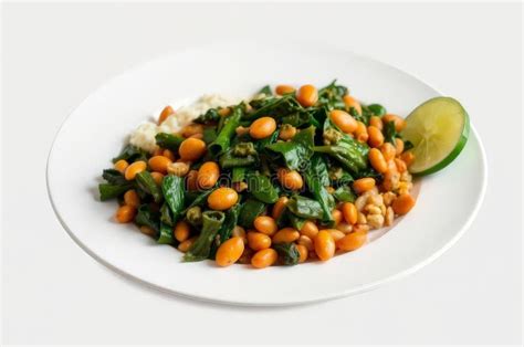 Traditional Zimbabwean Muriwo Unedovi Dish Stock Illustration