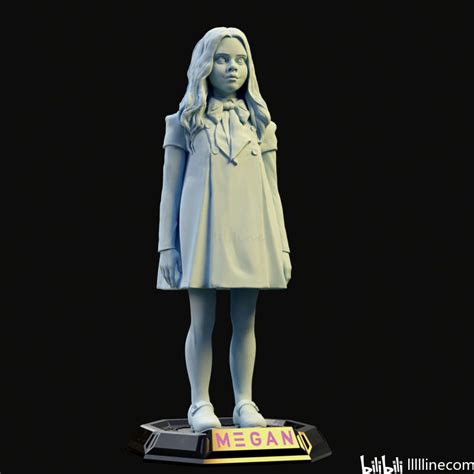 人工智能玩具人偶梅根MEGAN M3GAN 3D 打印模型 STL 哔哩哔哩