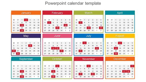 Best Template Calendar PowerPoint For Effective Presentations