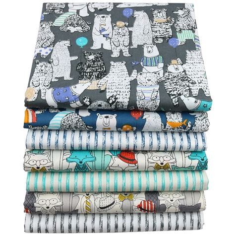 Nanchuang 7 Stks Partij Cartoon Twill Katoen Patch Grandado