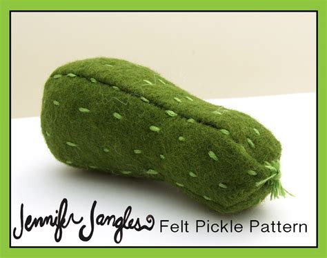 Jennifer Jangles Blog Felt Pickle Pattern