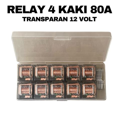 Jual Relay Kaki V A Transparan Relay Klakson Relay Foglamp Rilay Rilai Riley Rilei