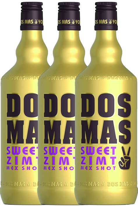 Dos Mas Zimtlikör mit Tequila 3 x 0 7 Liter Getraenke Handel ist