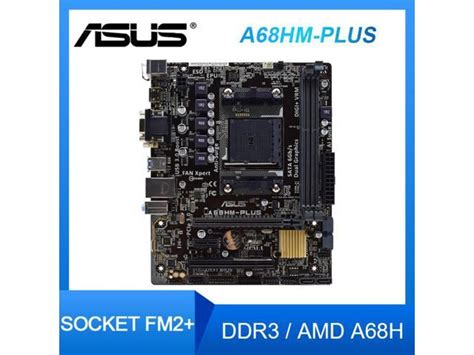ASUS A68HM-PLUS AMD A68H Motherborad DDR3 32GB Socket FM2+ PCI-E 3.0 ...