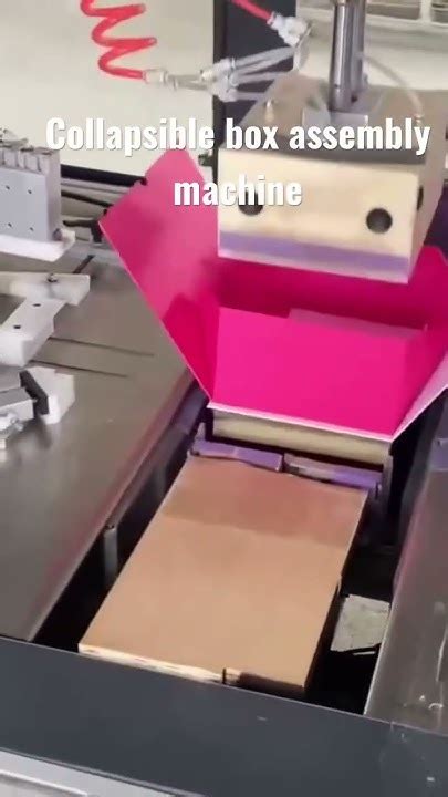 Collapsible Box Assembly Machine Youtube