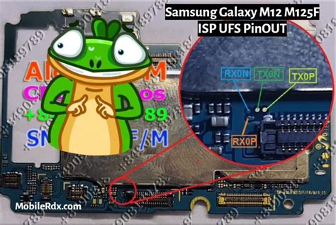 Samsung Galaxy M12 M125f Isp Ufs Pinout Test Point