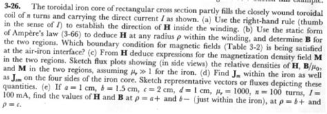 3 26 The Toroidal Iron Core Of Rectangular Cross