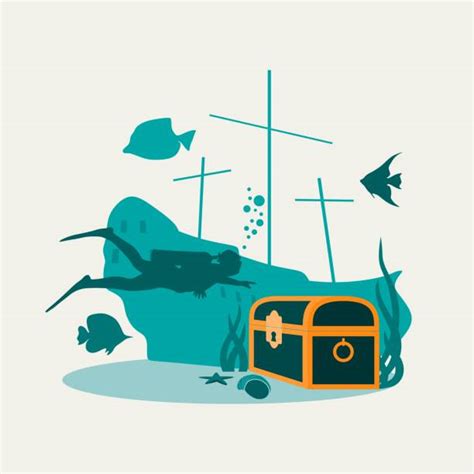 海底遺跡 イラスト素材 Istock