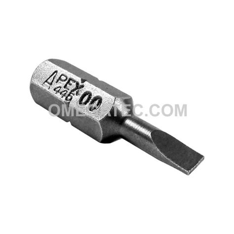 320 00X Apex Slotted Bit 1 4 Hex Power Drive Dotco Tool