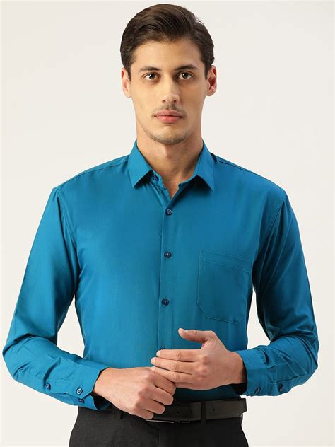 Buy Jainish Men Blue Standard Formal Shirt Shirts For Men Myntra