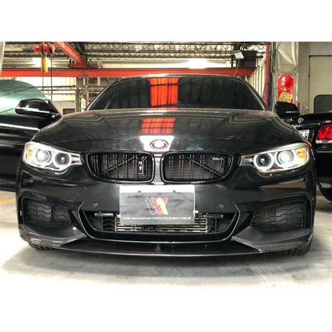 安鑫汽車精品 Bmw F32 F33 F36 M前保專用 碳纖維前下巴 Mp款 正卡夢樣式， 台中可安裝 蝦皮購物