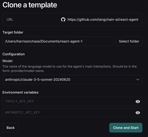 Launching Langgraph Templates