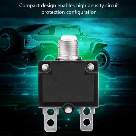 15a 125 250v Reset Thermal Switch Circuit Breaker Overcurrent Overload Protector For Generator