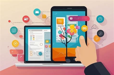 Business Team Working For Mobile Application Development And Design