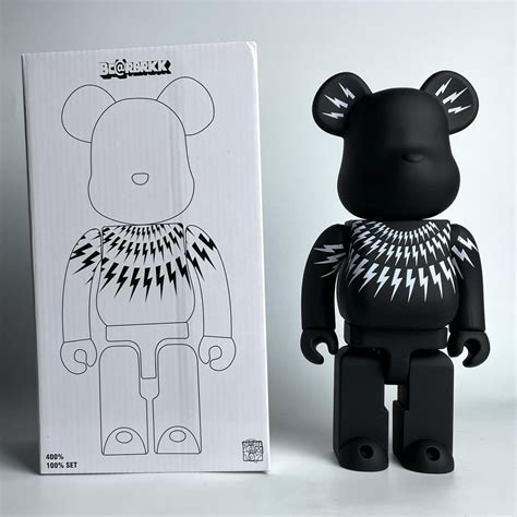 Фигурка Bearbrick Neil Barrett Black 400%, 28 см | Pikasso