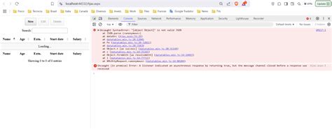 Webforms ASP NET Ajax JSON Not Valid DataTables Forums