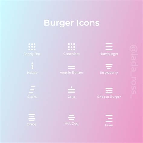 Burger Icons