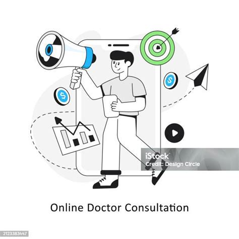 Pemasaran Digital Desain Gaya Datar Ilustrasi Vektor Ilustrasi Stok