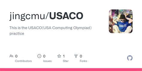 GitHub Jingcmu USACO This Is The USACO USA Computing Olympiad Practice