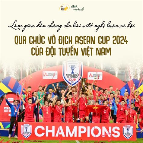 Dẫn Chứng Nghị Luận Xã Hội Chức Vô địch Của đội Tuyển Việt Nam Thích
